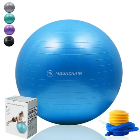 Mounchain Anti-Burst Yoga Ball (65cm), Extra Thick & Explosion-Proof ...
