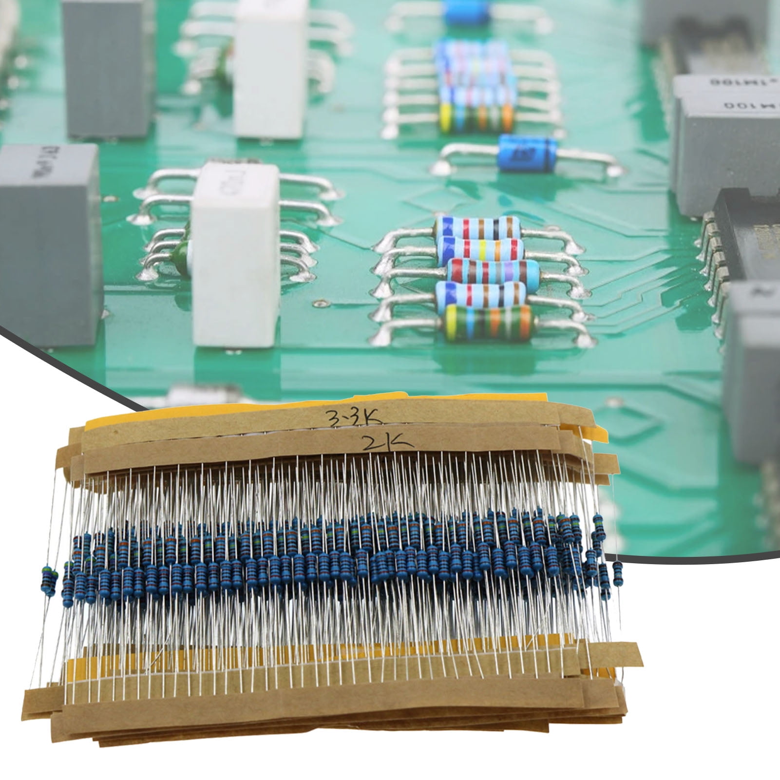 XWQ 600Pcs 1/4W 1 Resistor Assortment High Precision Multiple Wide ...