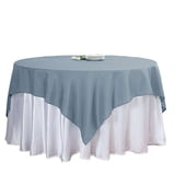 Efavormart 54x54" DUSTY BLUE Wholesale Linens Seamless Polyester Square ...