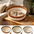 Cat Instinct Baskets, Interactive Scratchable Cat Bed Basket with Toy ...
