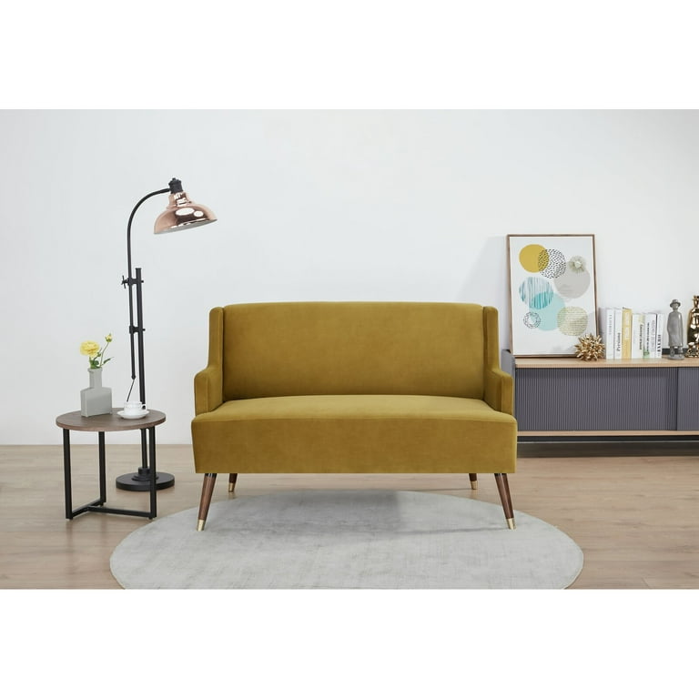 Recessed arm settee store
