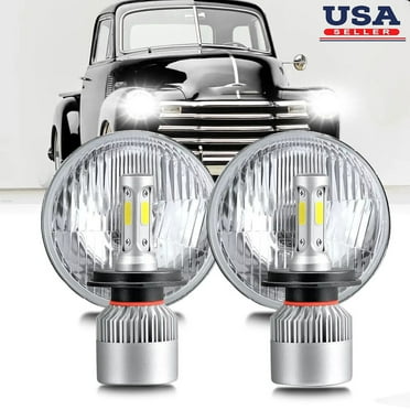 Chrome Dietz Type Headlights, Universal Fit, 12 Volt Sealed Beam with ...
