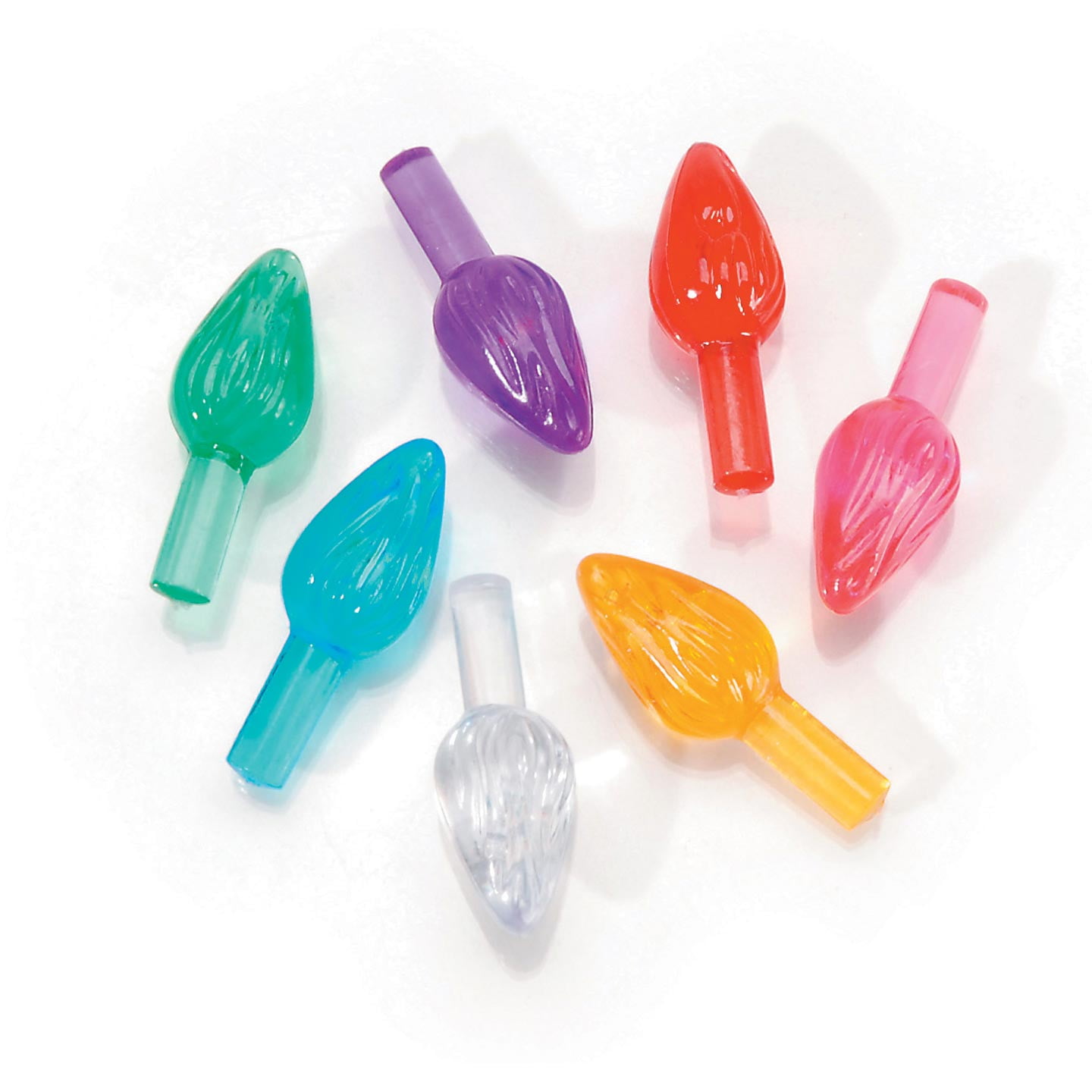 Replacement Ceramic Christmas Tree Lights: Colored, Flame Shaped, 5/8 ...