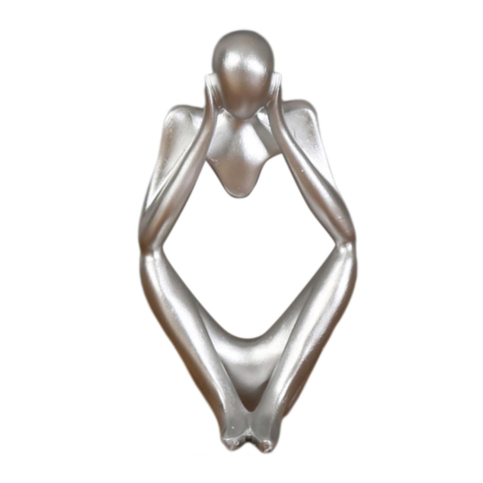 Abstract Thinker Sculpture, Creative Resin Crafts, Modern Statue ...