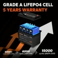 LiTime 12V 100Ah LiFePO4 Battery Low Temp Protection Trolling Motors ...