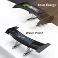 Mini Small Solar Car LED Rear Spoiler Wing GT Style Car Warning Lamp ...