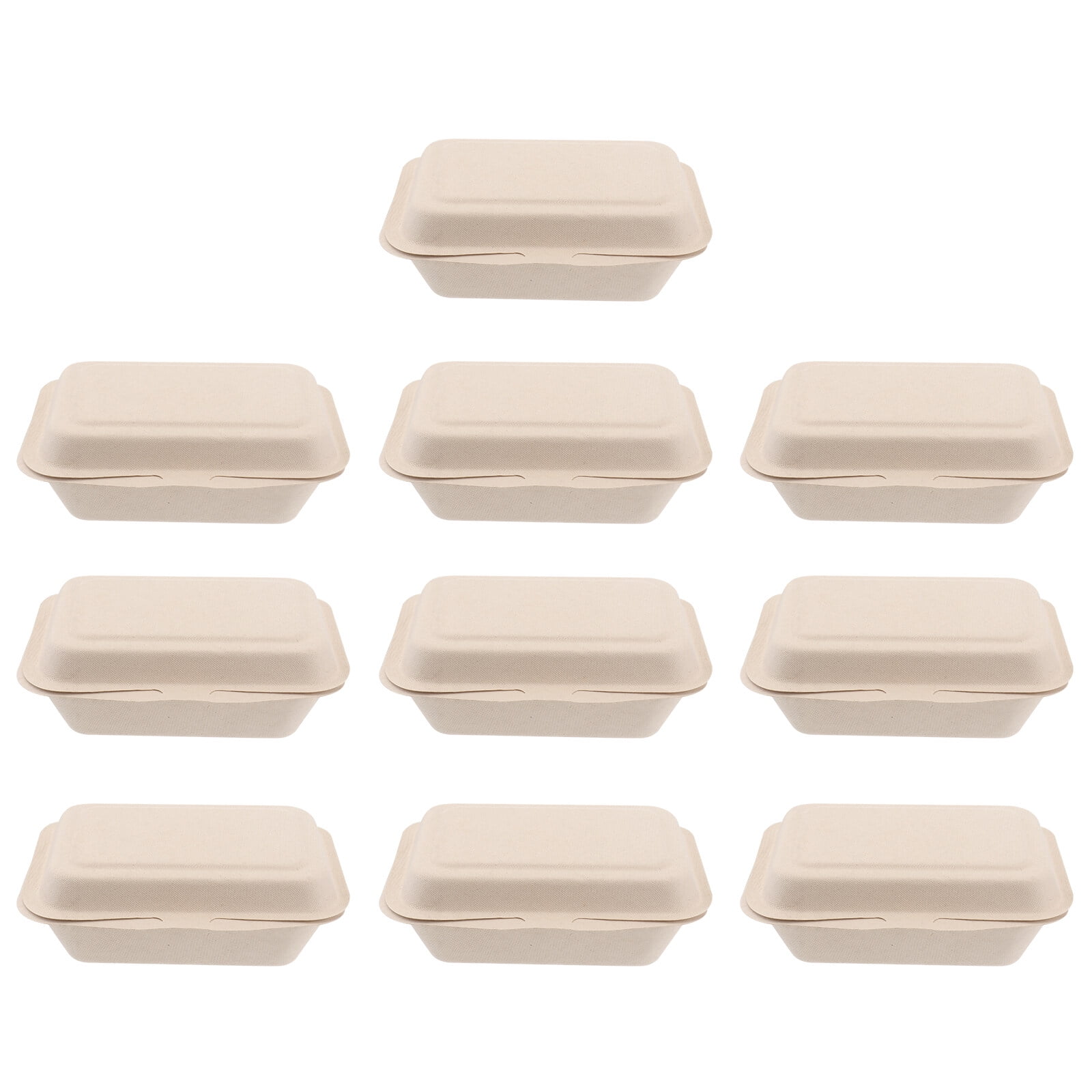 50pcs 600ml Disposable Containers Paper Food Takeout Box Eco-friendly ...