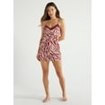 Sofia Intimates Women's and Plus Modal Cami and Shorts Pajama Set, 2 ...