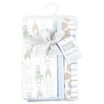 Hudson Baby Cotton Flannel Burp Cloths 4-Pack, Modern Safari Friends ...