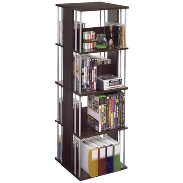 Atlantic Onyx DVD Storage Rack Tower (28 DVDs, 28 BluRays), Black ...