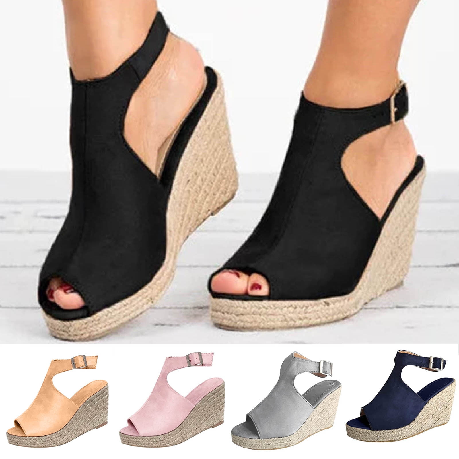 Click here for Unbranded Fashion Solid Women Wedges Sandals summe... prices