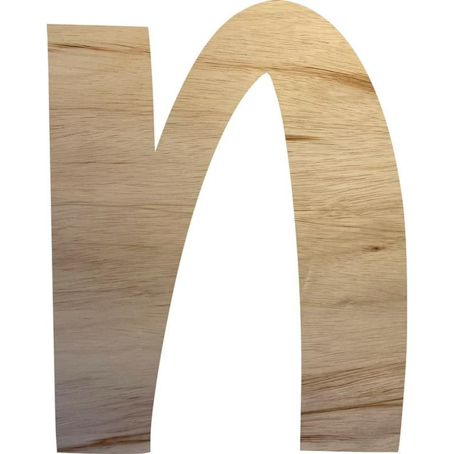 Wooden Letter (N) Unfinished Craft, 15'' Tall Alphabet Wood Letter DIY ...