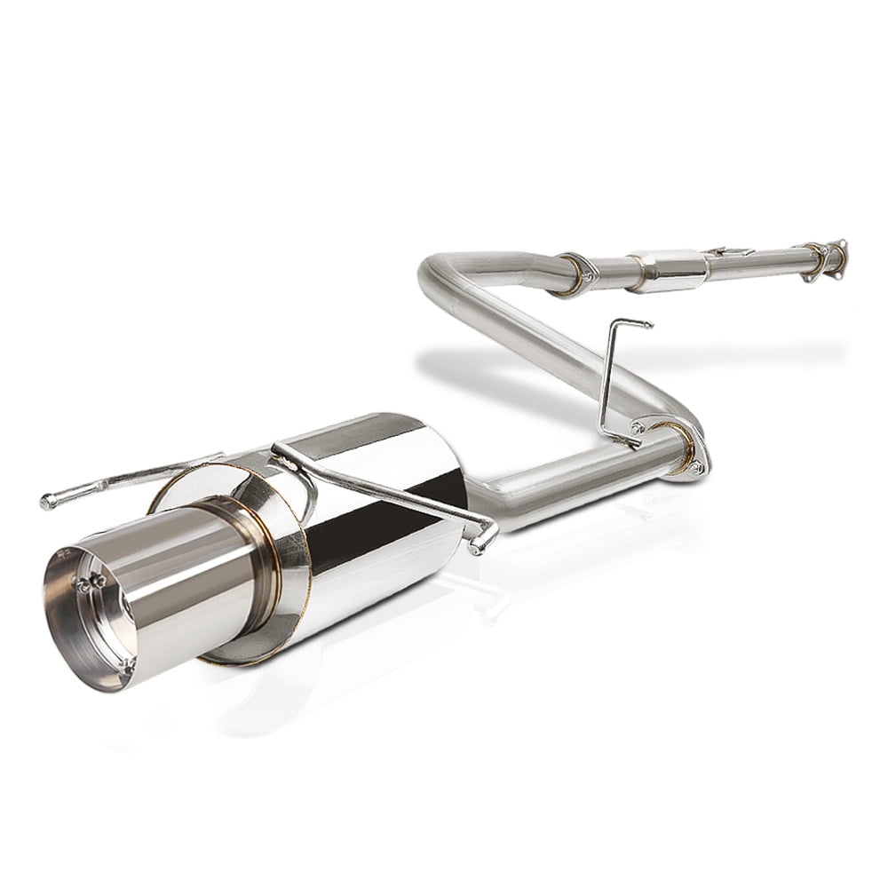Stainless Steel Catback Exhaust System 4" Muffler Tip for 97-01 Honda ...