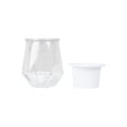 MMJ Hydroponic Planter Clear Plastic Diamond Shape Self Watering Flower ...
