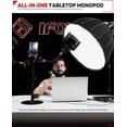 A200 Round Base Monopod, Table Top Video Monopod, Aluminum Camera ...