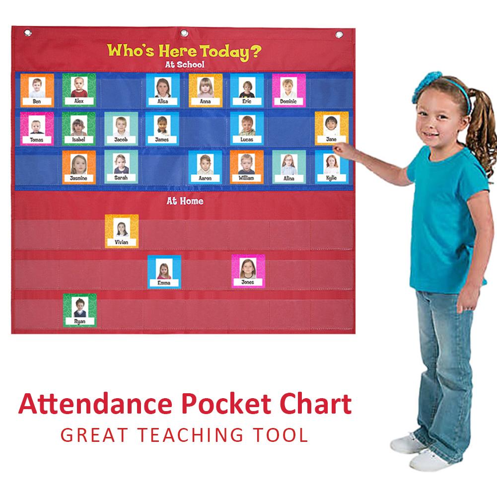 Buy Attendance Pocket Chart Classroom Management Pocket Chart for ...