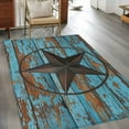 Area Rugs for Living Room 4x6 Ft, Texas Star Brown Non Slip Area Rugs ...
