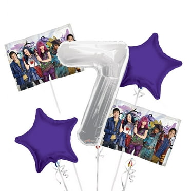 Descendants Birthday Party Balloon Decorations - 3 Pack Set Of ...