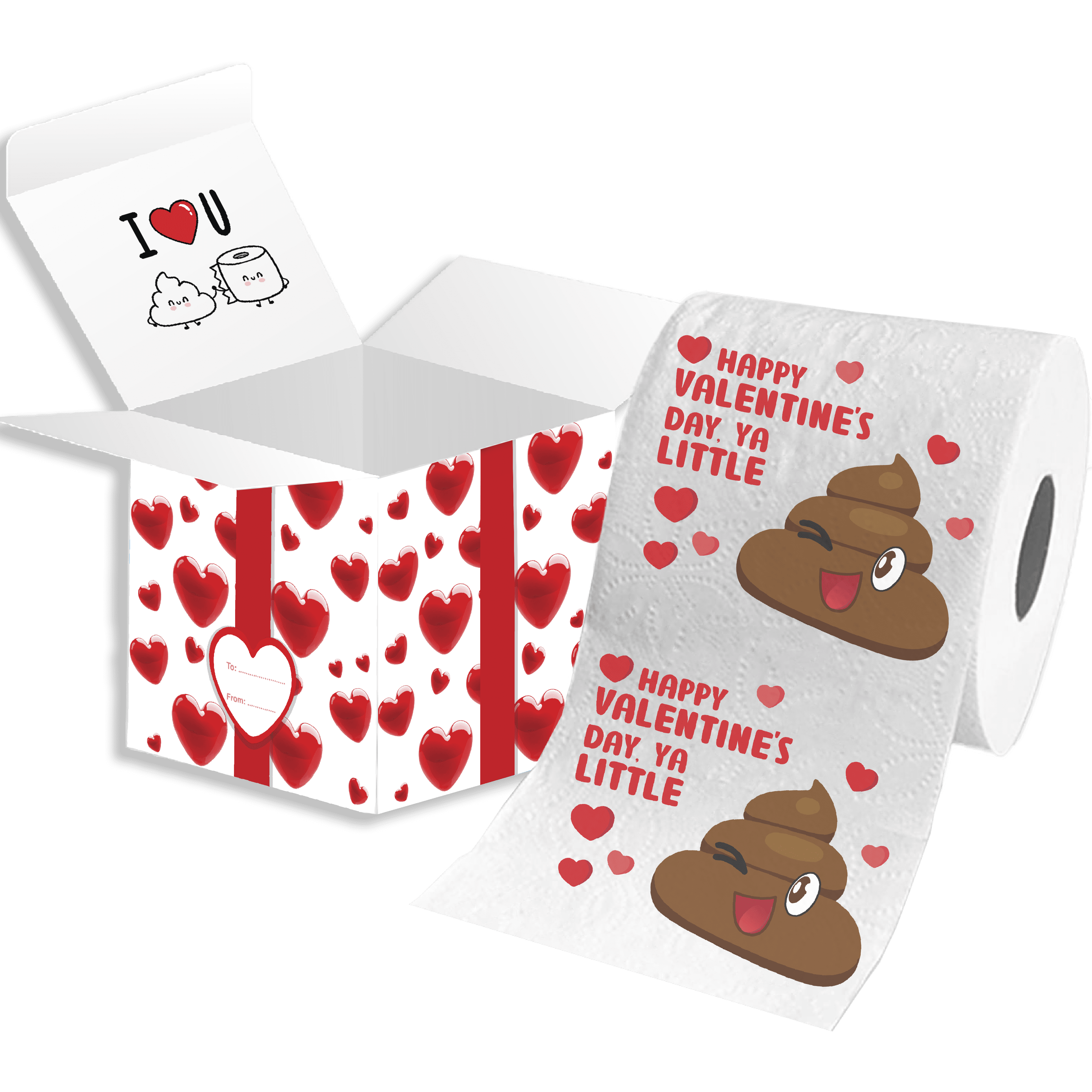 CHEERIN Funny Valentines Day Toilet Paper with Gift Box - Walmart.com