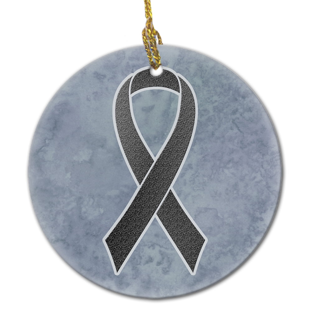 Black Ribbon for Melanoma Cancer Awareness Ceramic Ornament - Walmart.com
