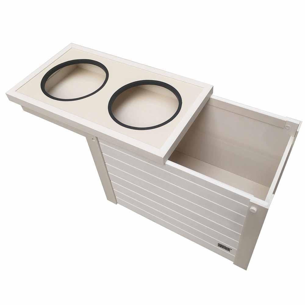 Click here for New Age Pet Piedmonet Raised Pet Diner Xl White Wi... prices