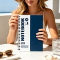 A5 Thick Lined Notebook Vintage Style Coil Bound Journal for College ...