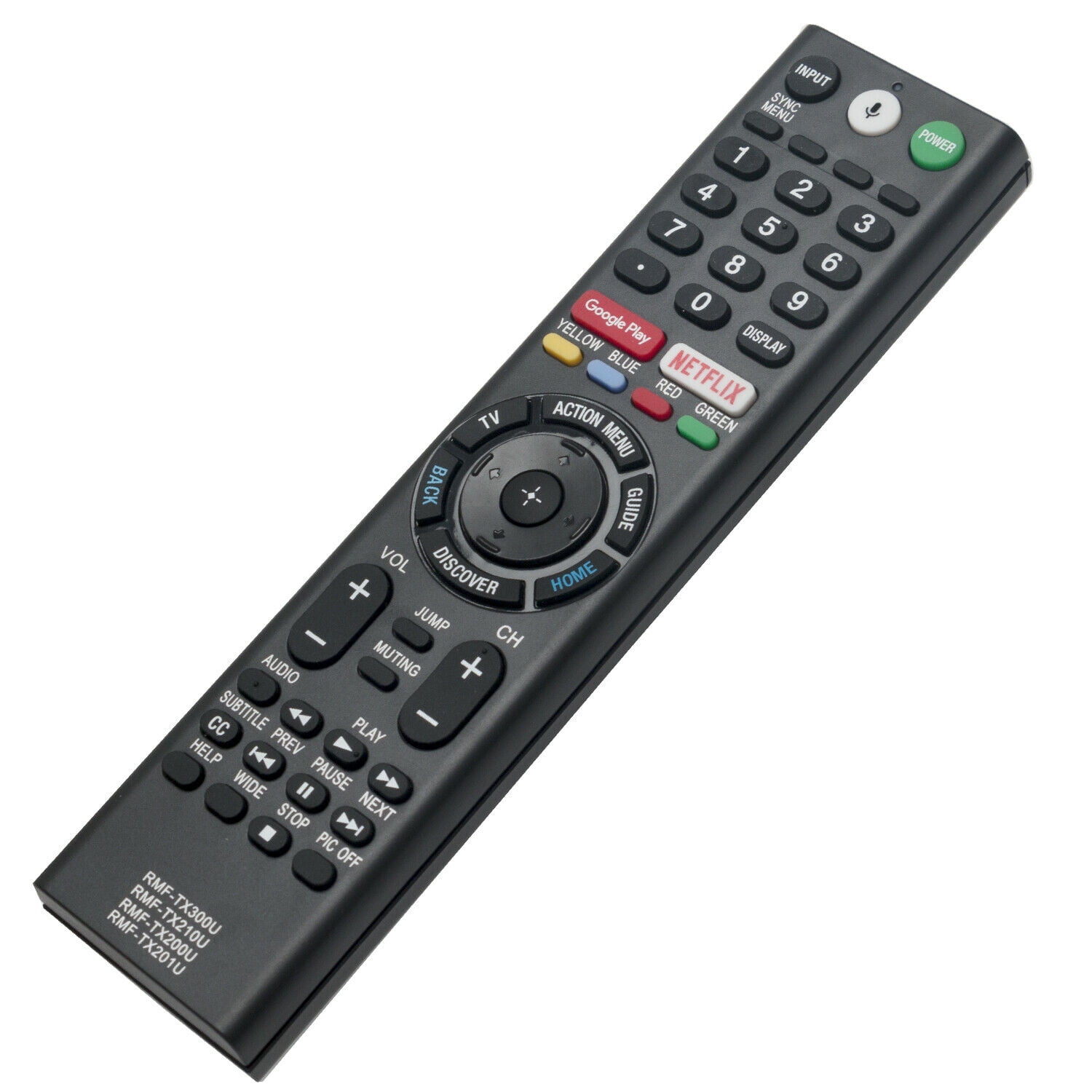 RMF-TX300U Replace Voice Remote w Mic for Sony Bravia TV KDL-50W800C ...