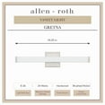 allen + roth Gretna 24.25-Inches Brushed Nickel Integrated LED Modern ...