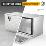 TUFFIOM 36 inch Aluminum Truck Toolbox, Dual Lock & Keys, Storage for ...