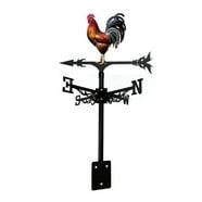 Drevy in. Crowing Metal Rooster Weathervane | Wind Wheel Decorative ...