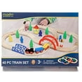 Maxim Kids Railway Wooden Train Set (40 Pieces) Play Train Set ...