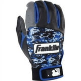 Franklin Sports Digitek Batting Gloves Gray/Black/Royal Digi Youth ...