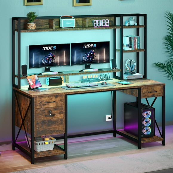 Tv Stand Computer Desk Combo