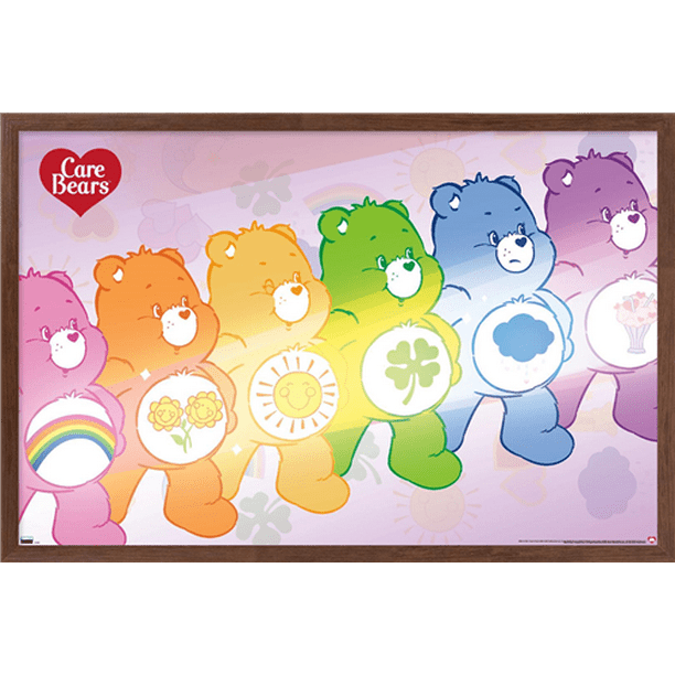 Care Bears - Care Bear Stare Wall Poster, 14.725" x 22.375" Framed ...