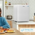 Costway Compact Refrigerator 2.4 Cu.Ft - Mini Fridge with Reversible ...