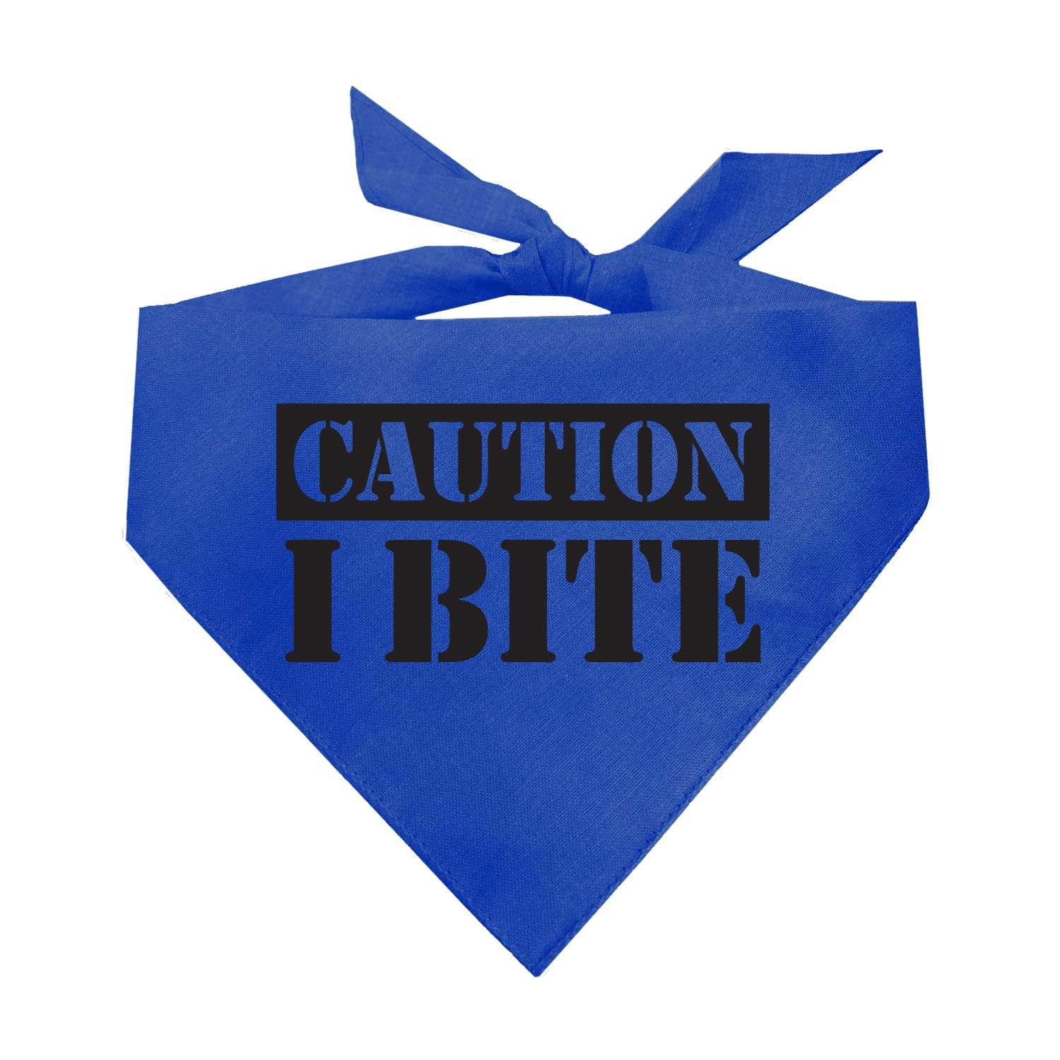 Caution I Bite Triangle Dog Bandana - Walmart.com