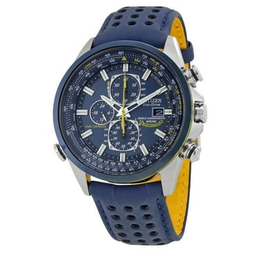 Citizen Men's Eco-Drive Blue Angels World Chronograph A-T Watch AT8020 ...