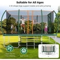 CITYLE 8x14FT Rectangular Trampoline with Enclosure, Stakes, Storage ...