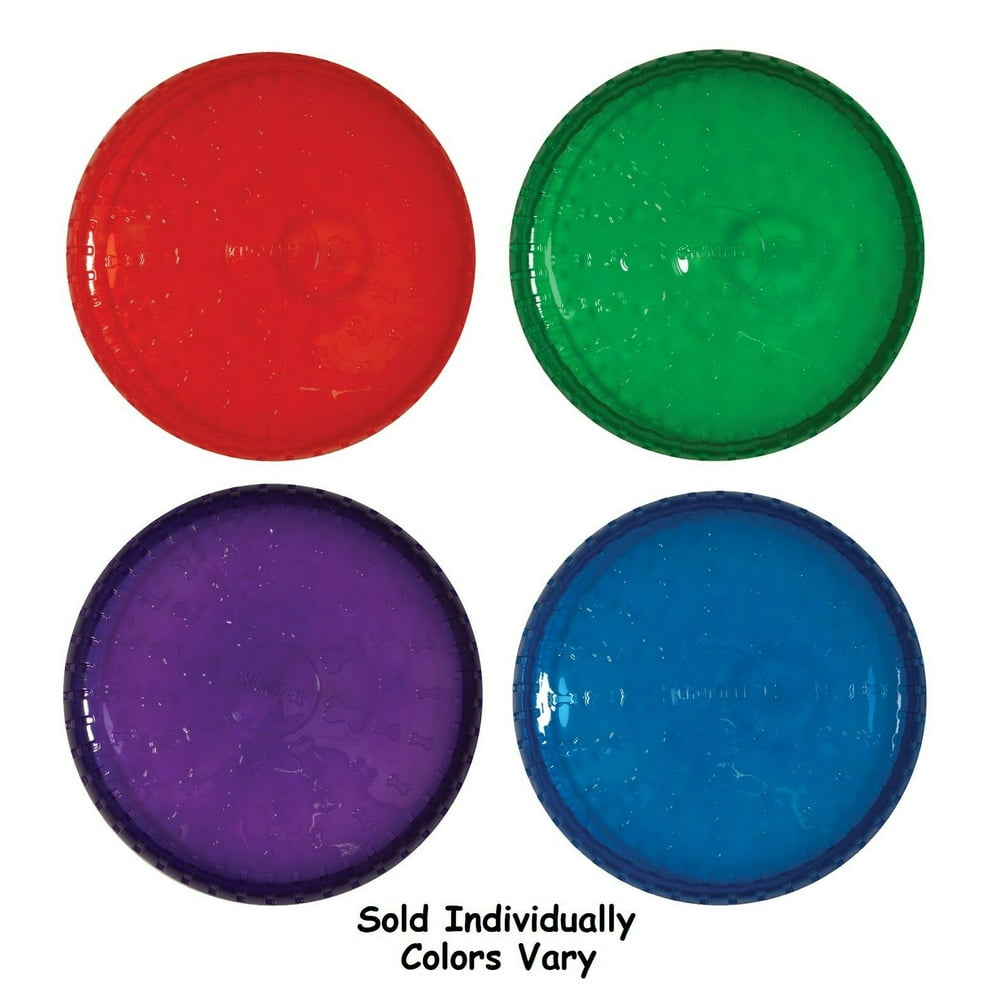Dog Frisbee Toy Tough TPR Rubber Flyer Disc Pet Fetch Play Assorted ...