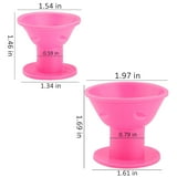 JANYUN 40 Pcs Silicone Pink Magic Hair Rollers Large Curlers Small Over ...