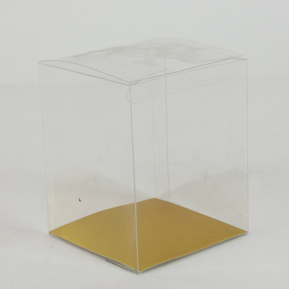 Clear PVC Plastic Favor Box with Card Bottom 3x3x3.75 Inch (12 pieces ...