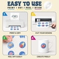 Printable Sticker for Inkjet Printer - Glossy White Self- Sheets for ...