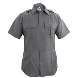 First Class 100% Polyester Short Sleeve Zippered Uniform Shirts - White ...