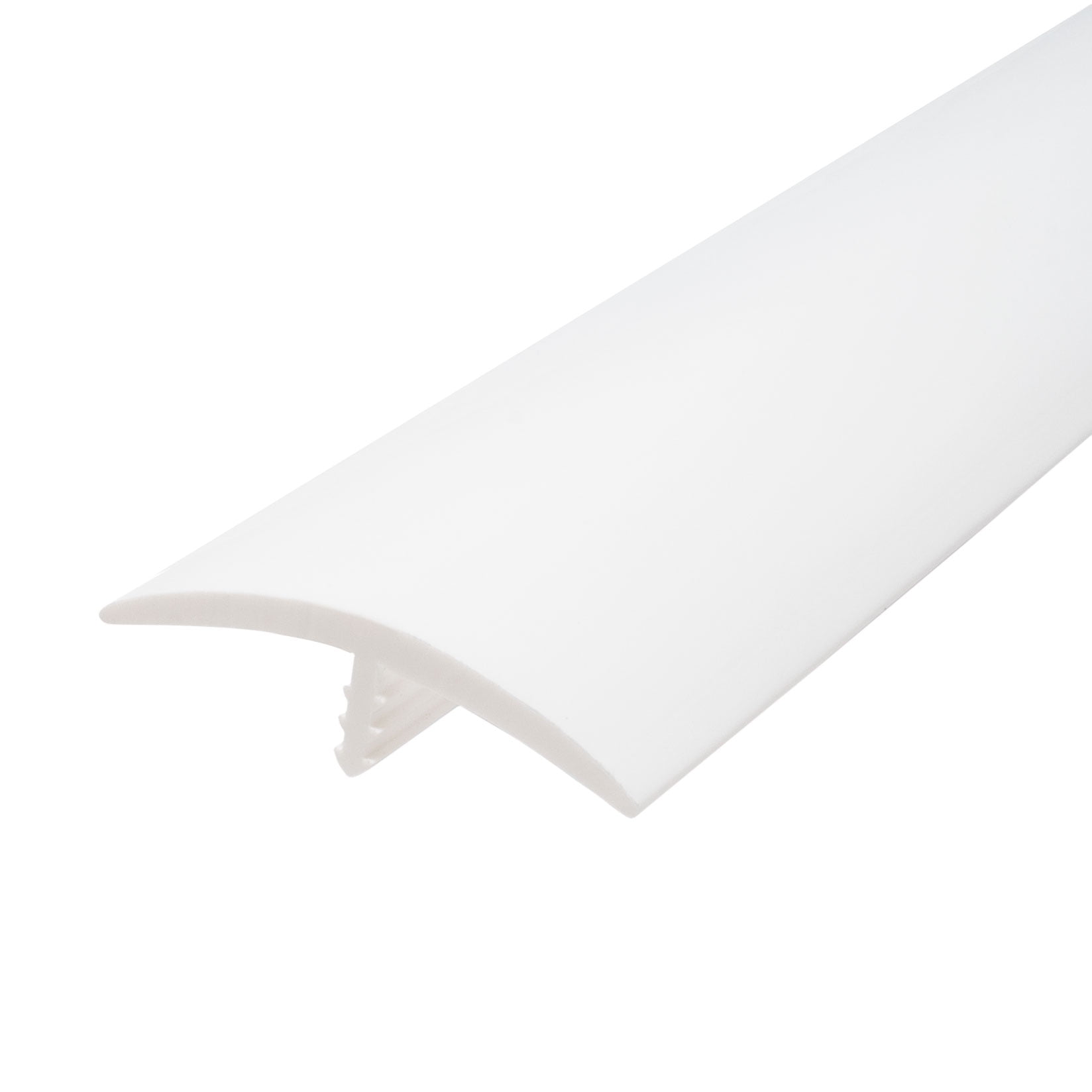 Outwater Plastic T-molding 1-9/16 Inch 602 White Flexible Polyethylene ...