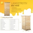 Langstroth Hive Frame/Bee Hive Frame/Beehive Frames w/ Metal Roof for ...