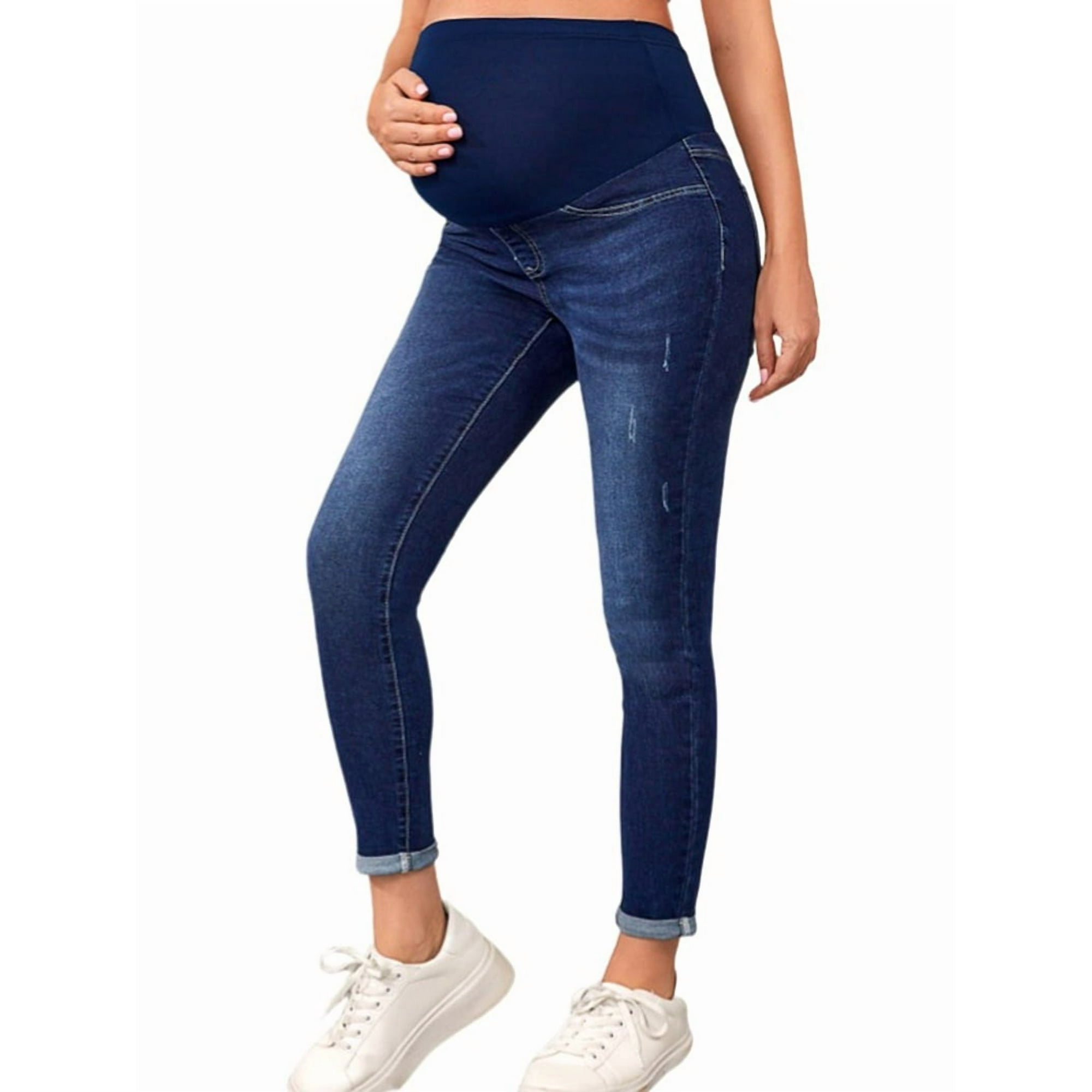 Click here for Unbranded Womens Maternity Jeans Over Belly Skinny... prices