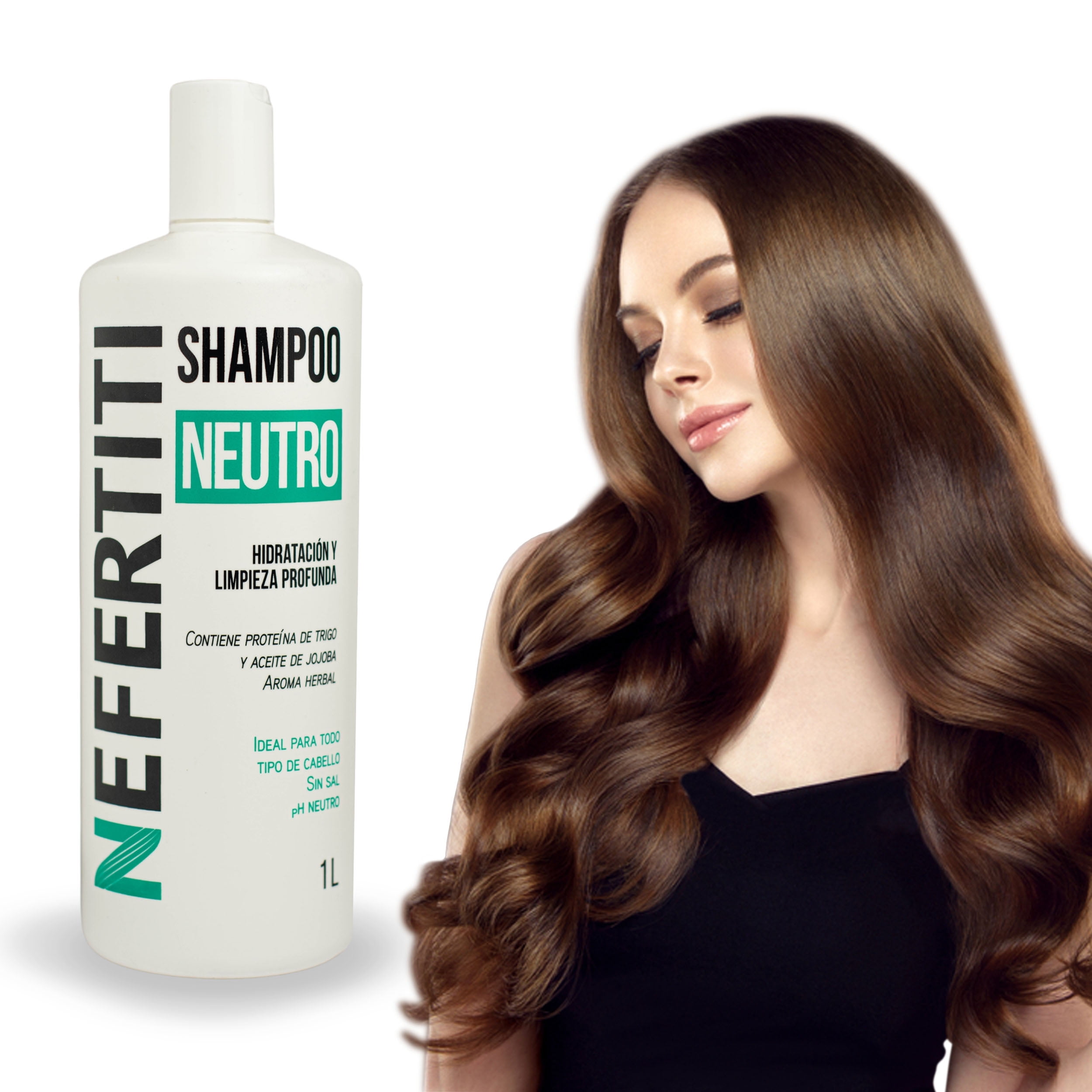 Shampoo Neutro Sin Sal Limpieza Profunda Nefertiti 1 Lt | Walmart en línea