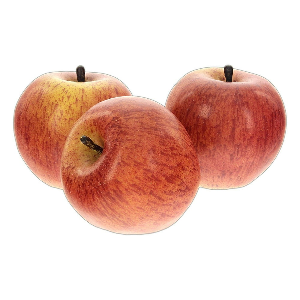 Prop Foam RED APPLES, Set of 3, Realistic Look! 3" by Flora Bunda ...
