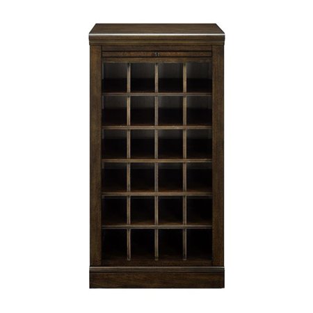 Home Fare Annecy Modular Wood Wine Cabinets Bottle Shelf in Rich cherry ...