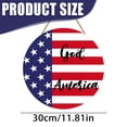 4th of July Patriotic Welcome Door Sign, American Flag Star & Stripe ...